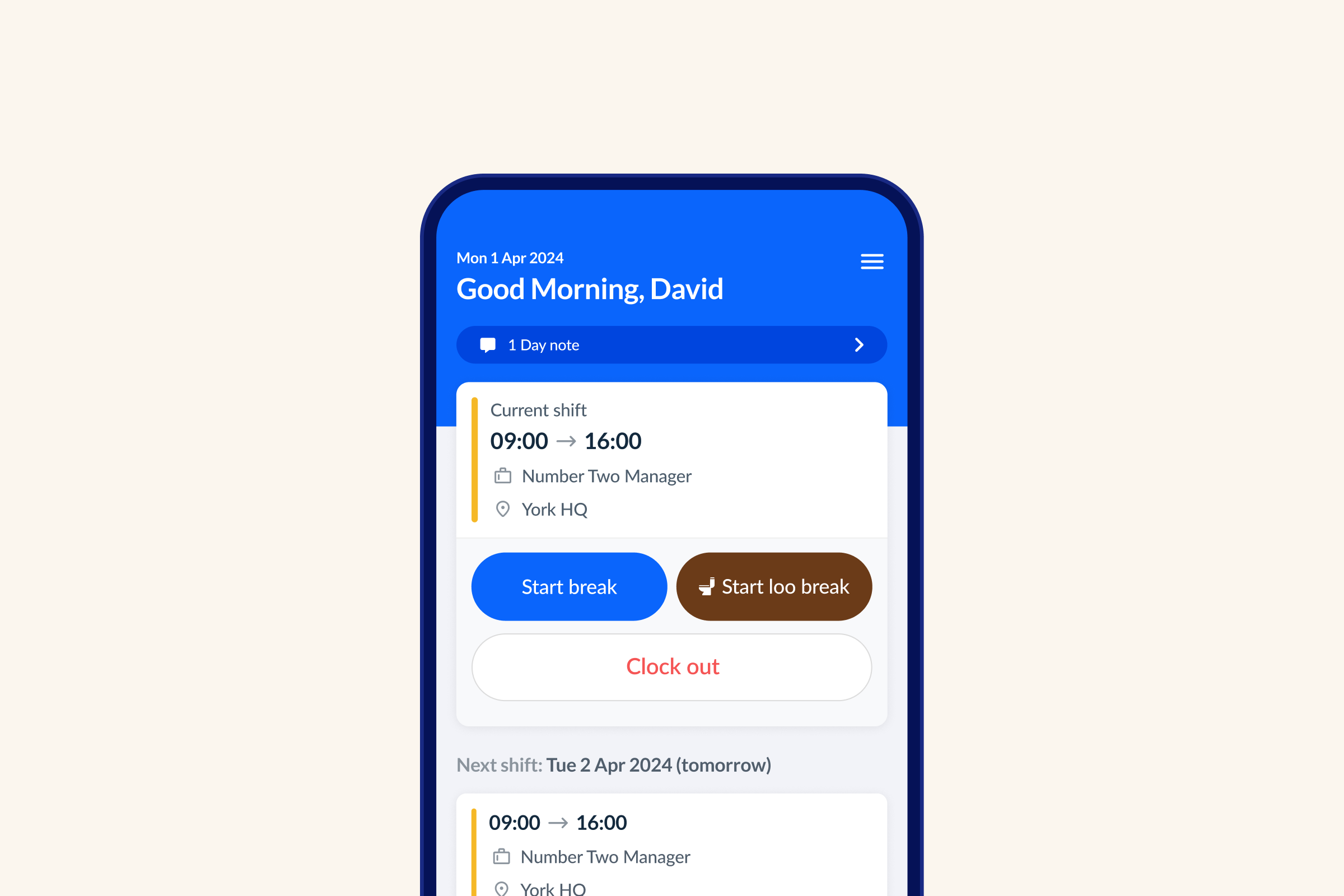 New feature: Time Off in Loo (TOIL-ET). Dealing with toilet breaks at work