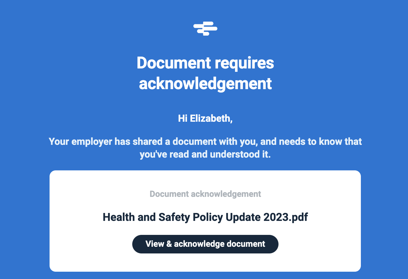 New features: Digital Document Signing & Acknowledgement