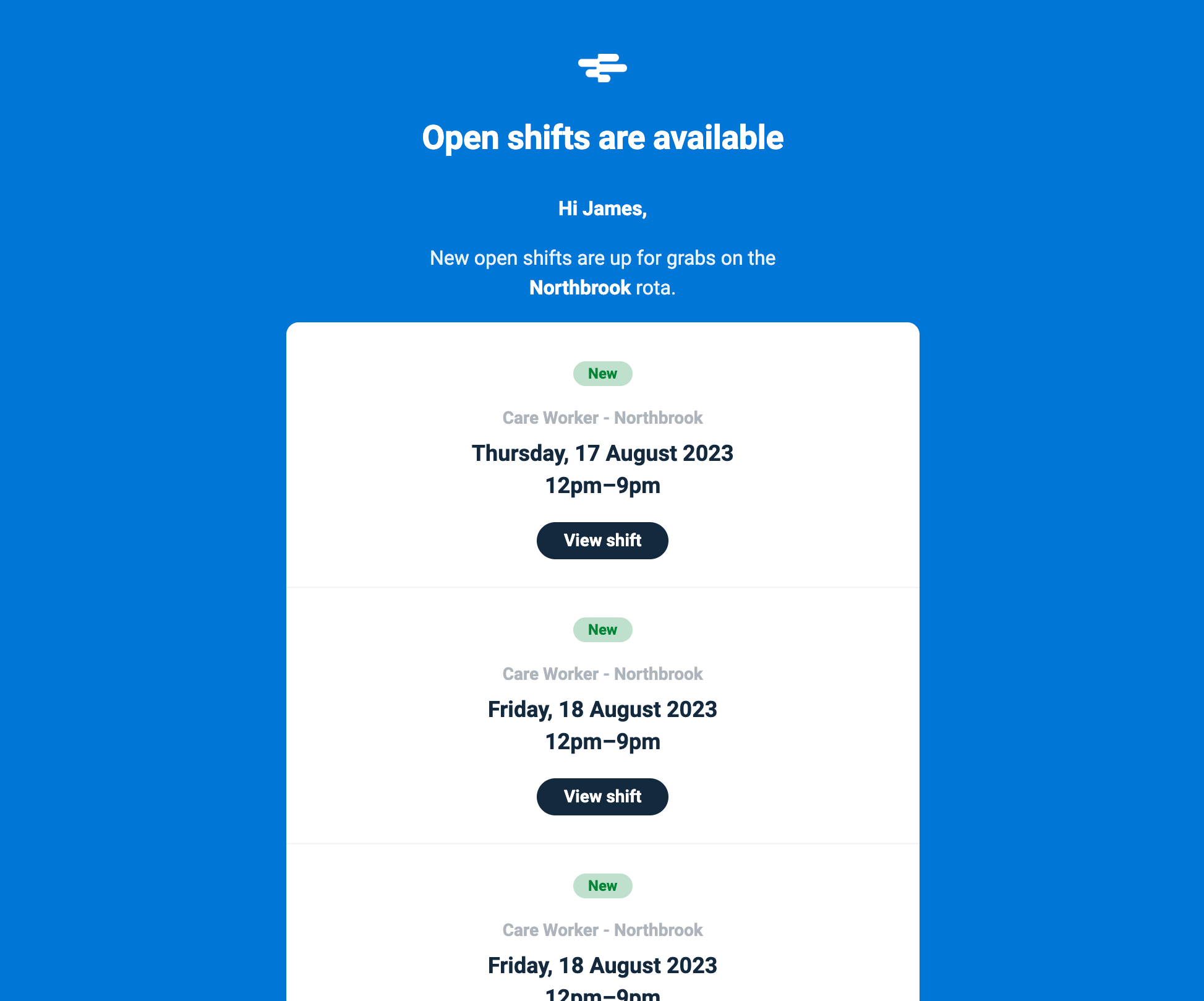 Open shifts: A simpler way to manage cover at your care home